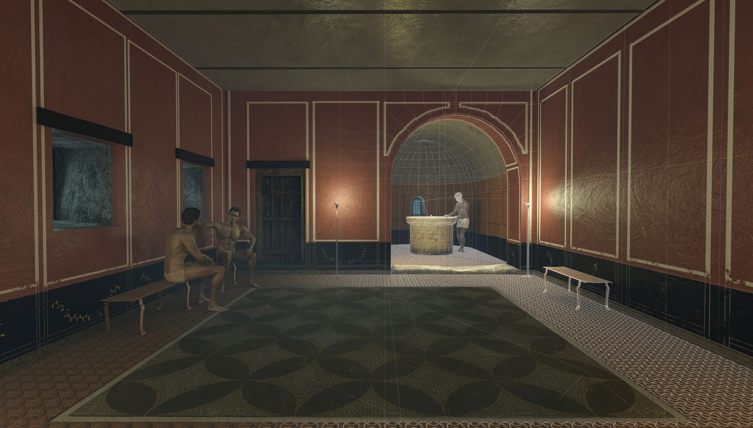 Balneum project - Roman bathhouse virtual reconstruction - luthonium